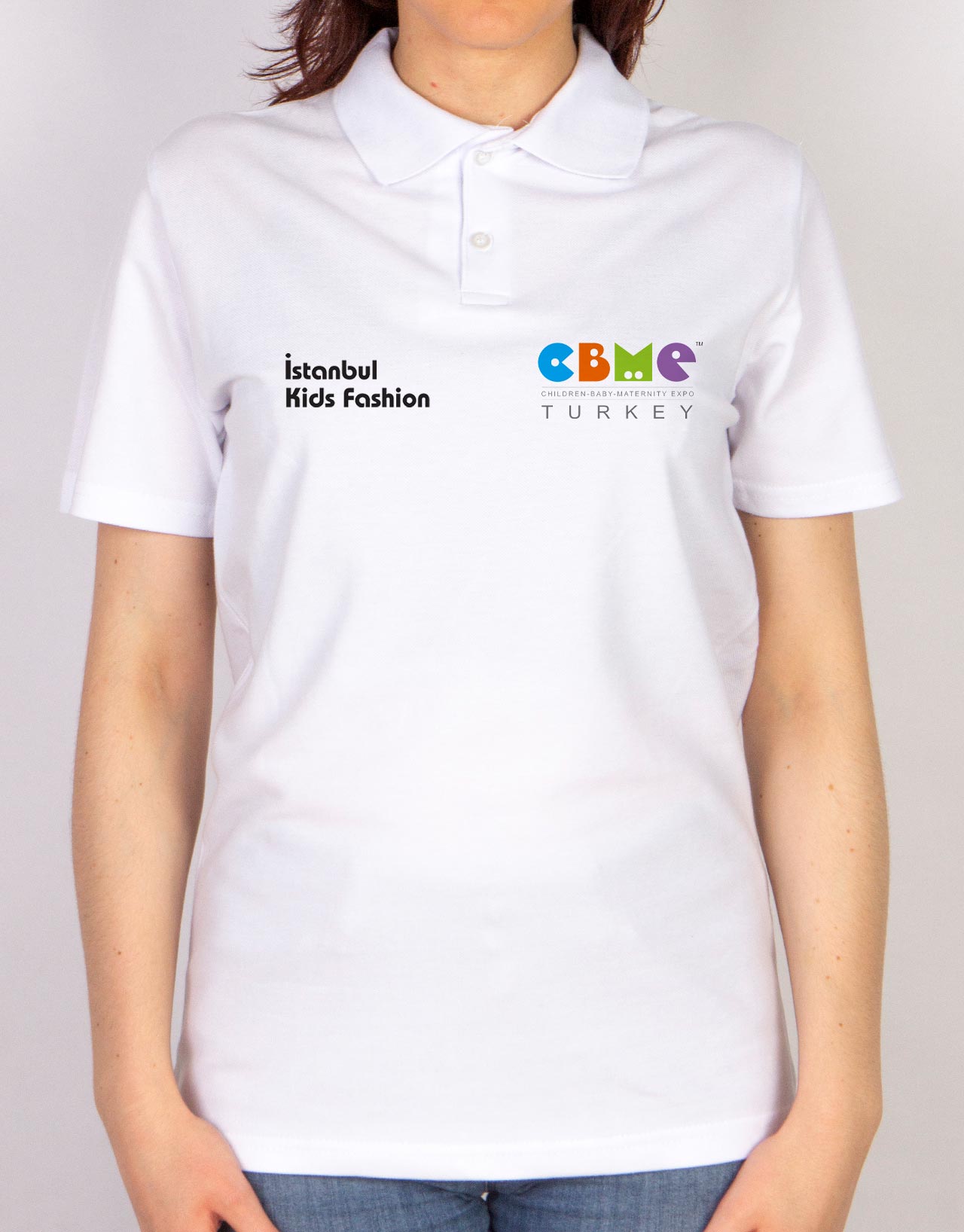 Polo Yaka Beyaz Tişört - İstanbul Kids Fashion – istetisort.com